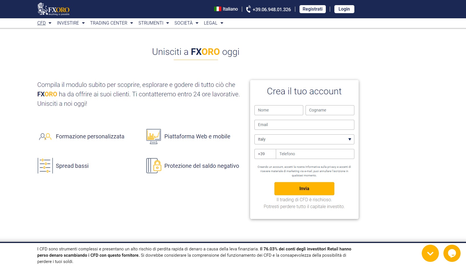 FXORO: Recensioni Opinioni e apertura del conto